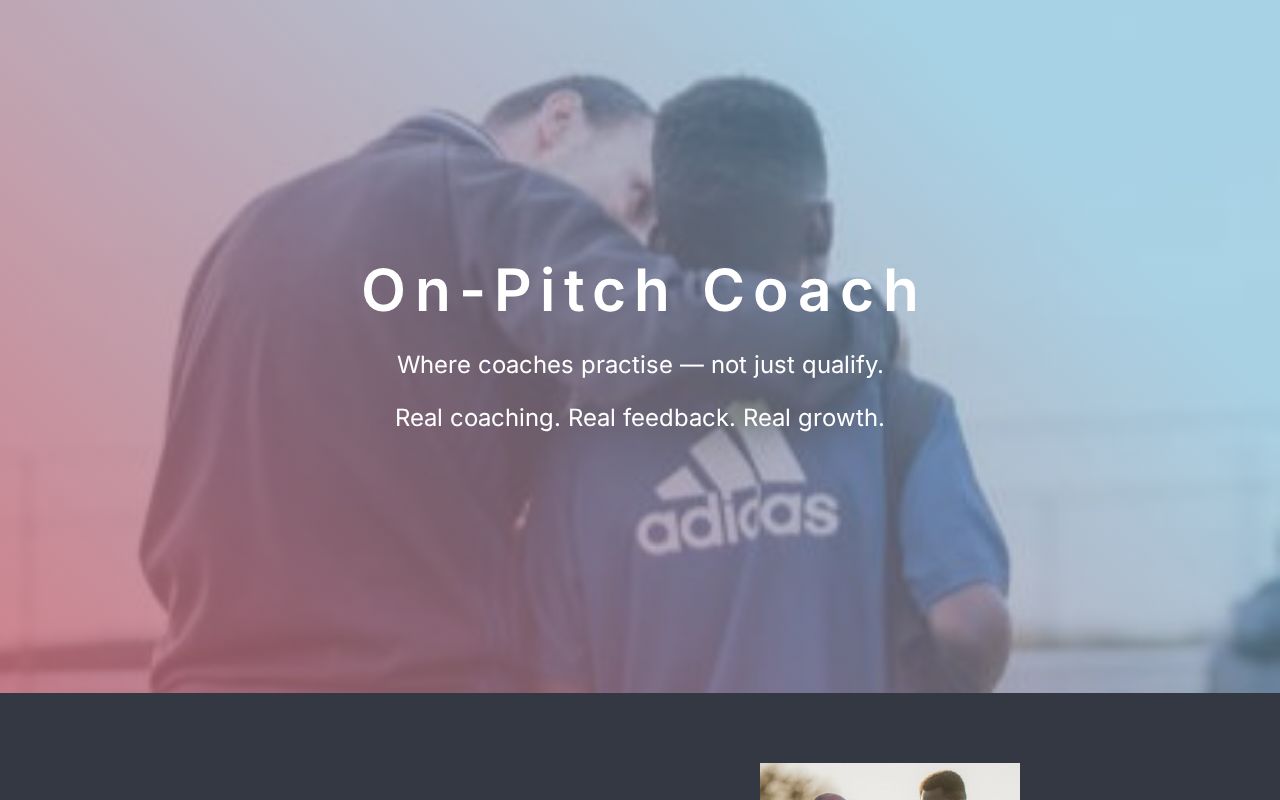 On-Pitch Coach